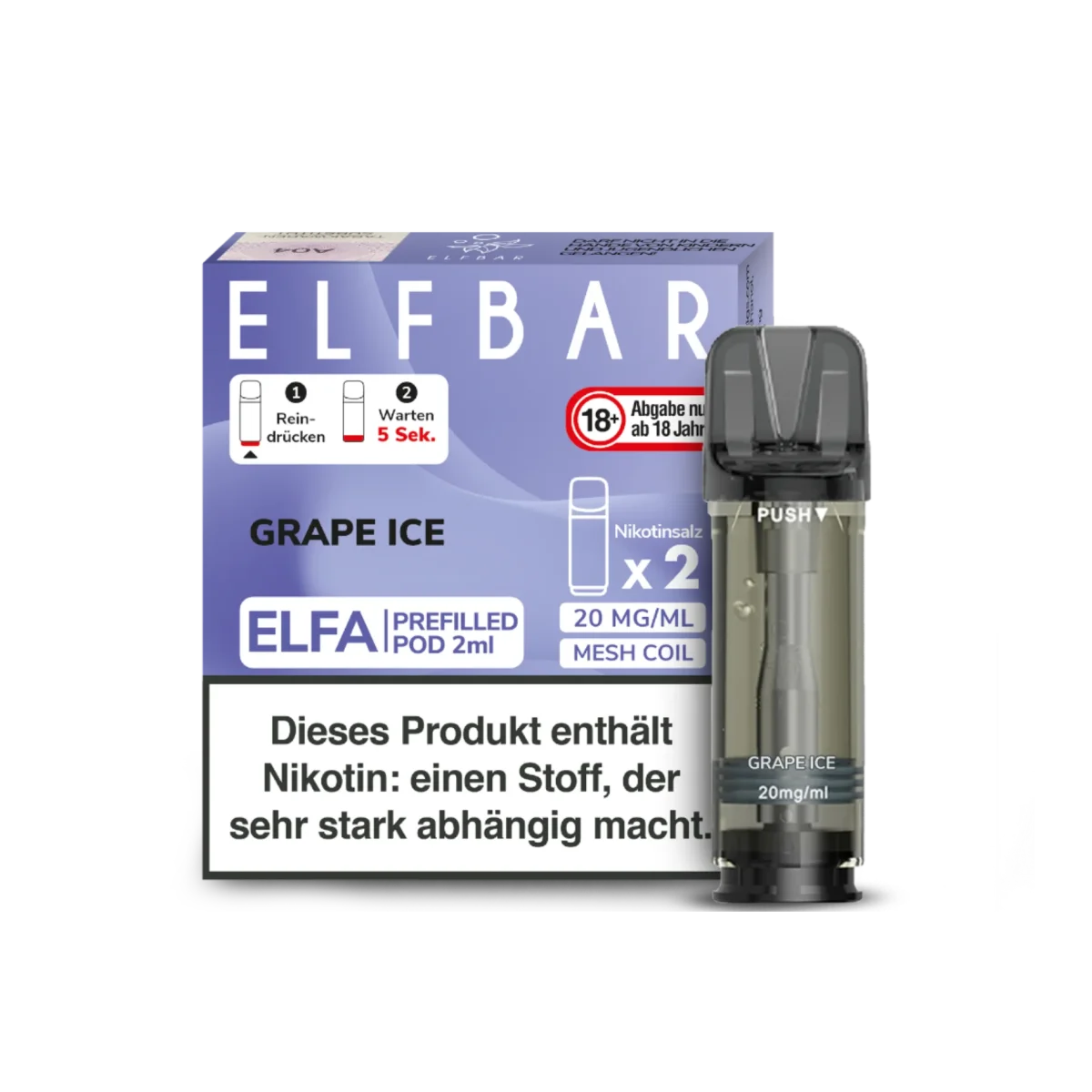ELFBAR ELFA - Grape Ice | GBorder Großhandel - GBorder – Großhandel f ...